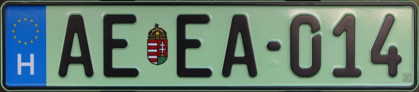 Olav's Hungarian license plates - Number plates of Hungary